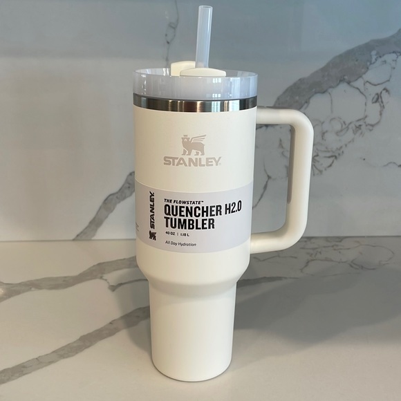 Stanley | Dining | Stanley Cream 4 Oz Quencher H20 Flowstate Tumbler ...